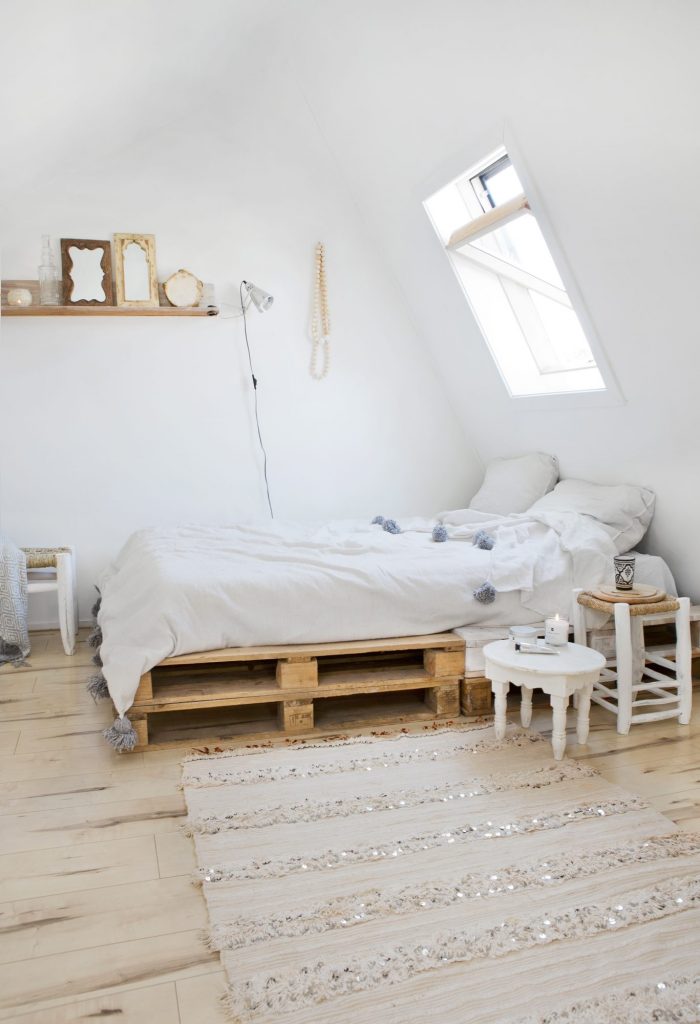 Letto con i pallet: un'idea super Shabby Chic di tendenza nel 2018 ...
